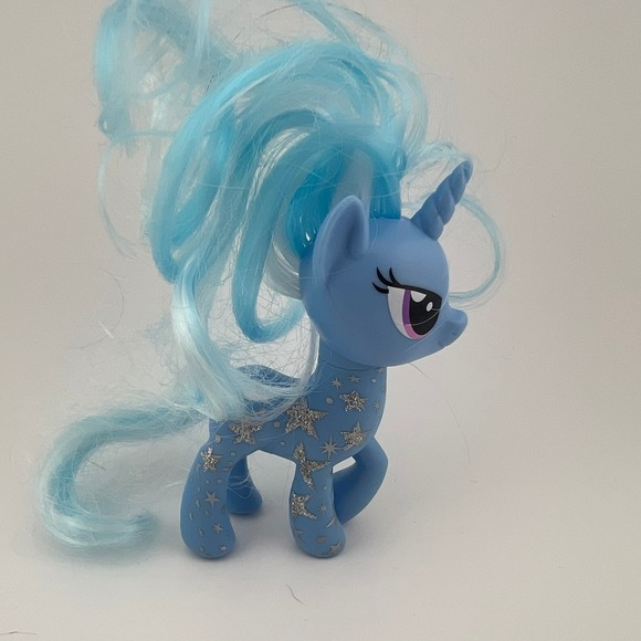 Toys | My Little Pony G4 Trixie Lulamoon Unicorn Glitter Stars Blue ...